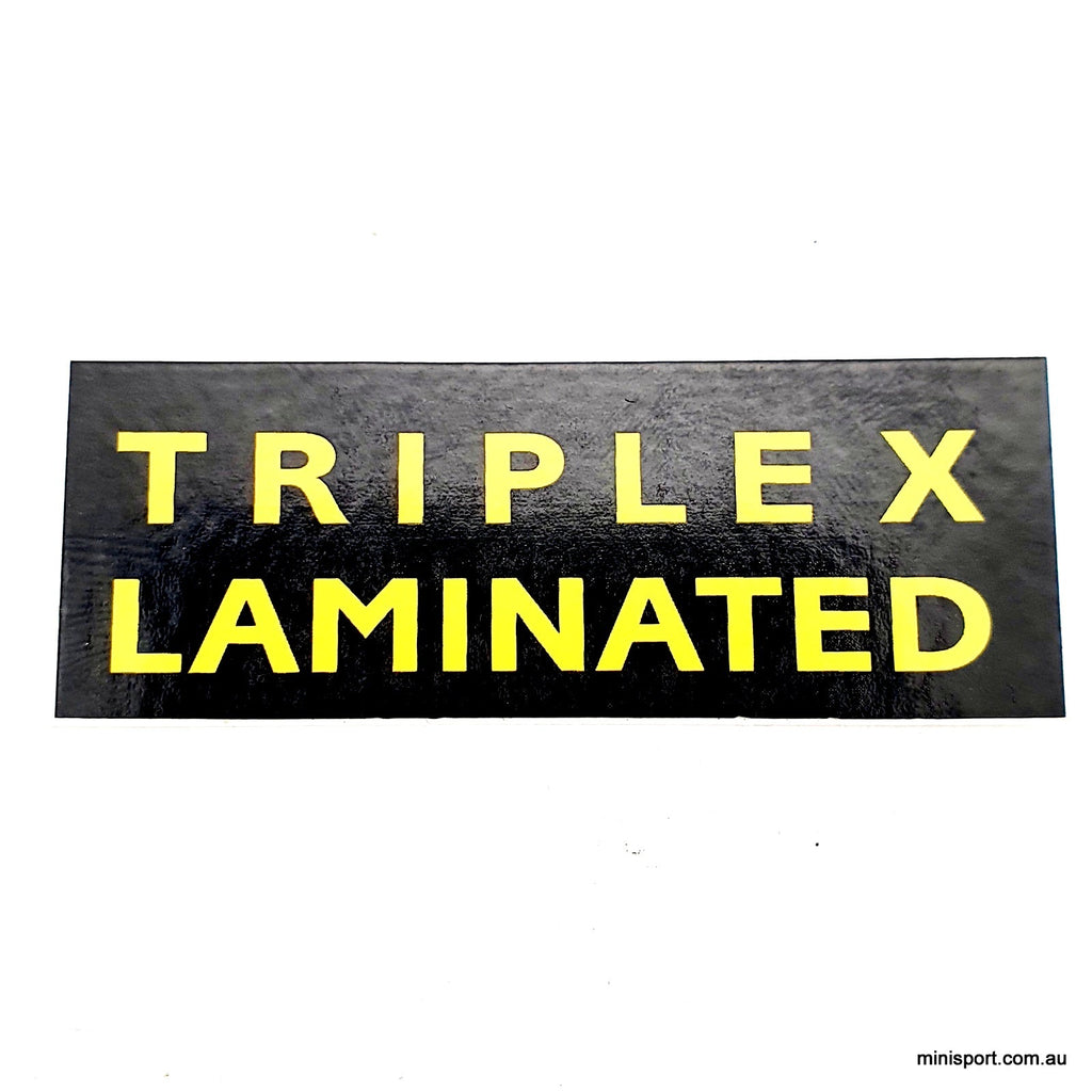 MINI TRIPLEX LAMINATED WINDSCREEN STICKER – Minisport