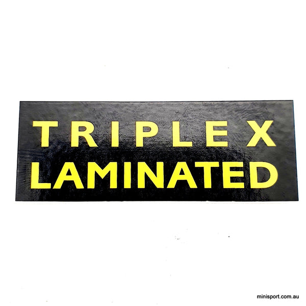 MINI TRIPLEX LAMINATED WINDSCREEN STICKER – Minisport