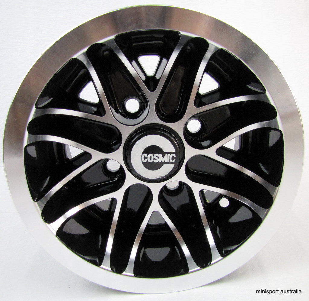 10X6 BLACK COSMIC wheels *SET OF 4* – Minisport