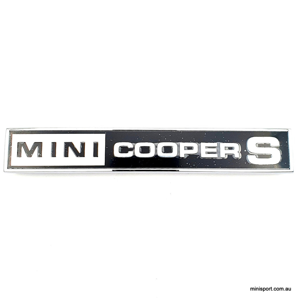 Mini cooper S boot badge for Mk3 rover mini – Minisport
