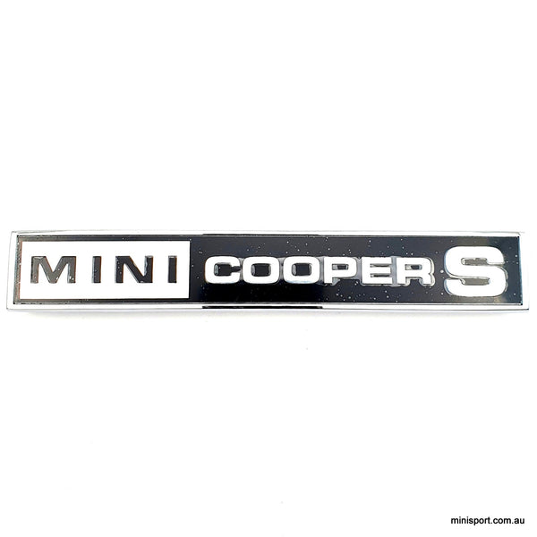 Mini cooper S boot badge for Mk3 rover mini – Minisport