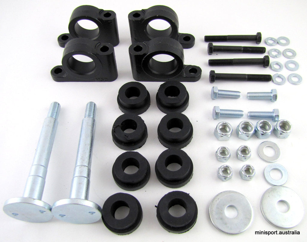 MINI & MOKE REAR SUBFRAME FITTING KIT INC TRUNNIONS. – Minisport