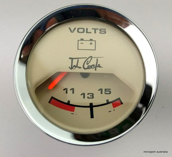 Mini 'smiths' voltage gauge -52mm (Magnolia)- JOHN COOPER [SIB220MG.JC ...