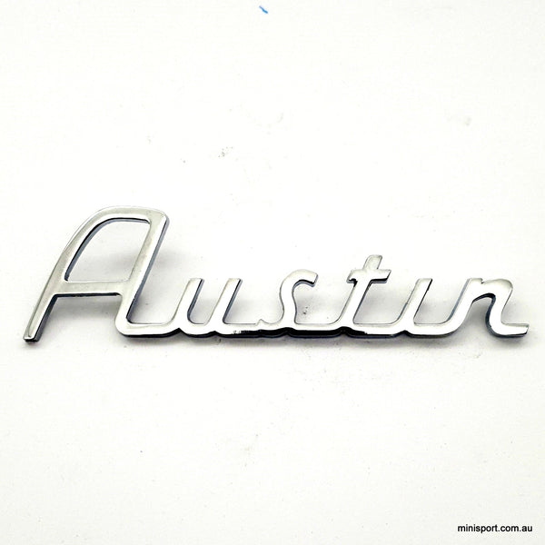Mk1 AUSTIN BOOT BADGE SCRIPT- SAYS AUSTIN – Minisport