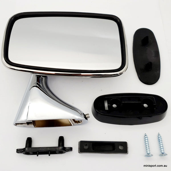 MINI DOOR MIRROR (CONVEX) STAINLESS STEEL- R/H – Minisport