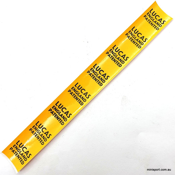 LUCAS WIRING LOOM STICKER – Minisport