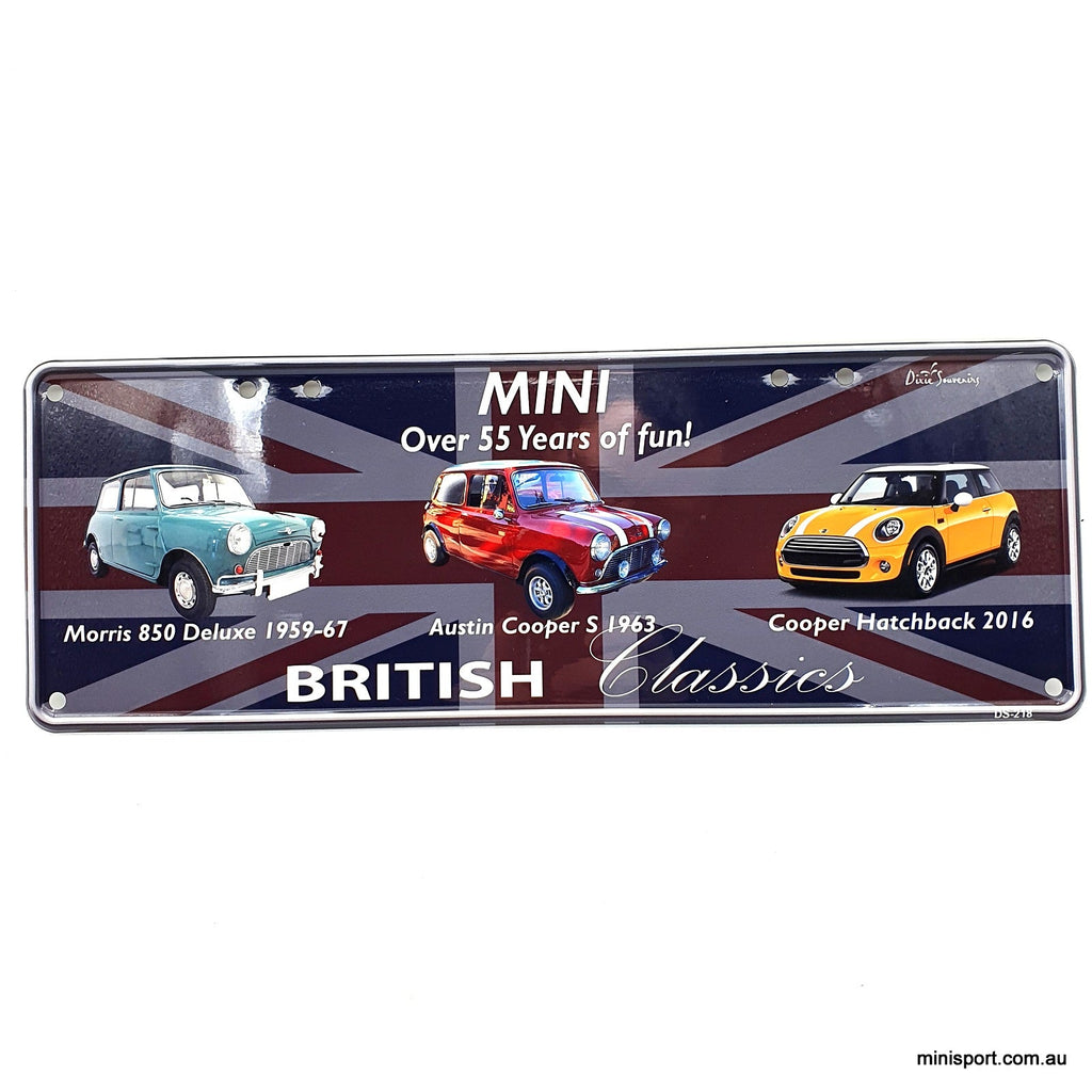 MINI PICTURE NUMBERPLATE- 'BRITISH CLASSIC'S – Minisport
