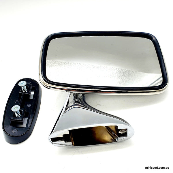 MINI RECTANGULAR DOOR MIRROR STAINLESS STEEL- R/H [GAM215-BUDGET ...