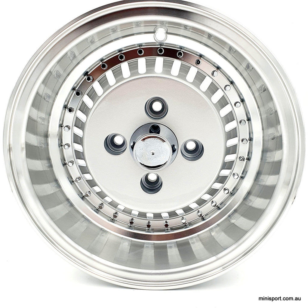 12X6 OS4 MAG WHEEL SET OF 4- SILVER WITH A POLISHED EDGE ET-7 [JBW1206 ...