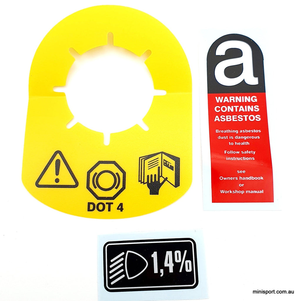 MINI DOT 4 BRAKE MASTER YELLOW TAG – Minisport