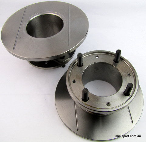 Mini front cooper s slotted disc rotors,7.5, Pair – Minisport