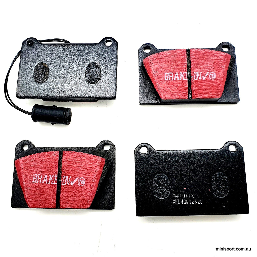 Mini 8.4" vented metro, 4 spot caliper, metro turbo brake pads. Kevlar ...