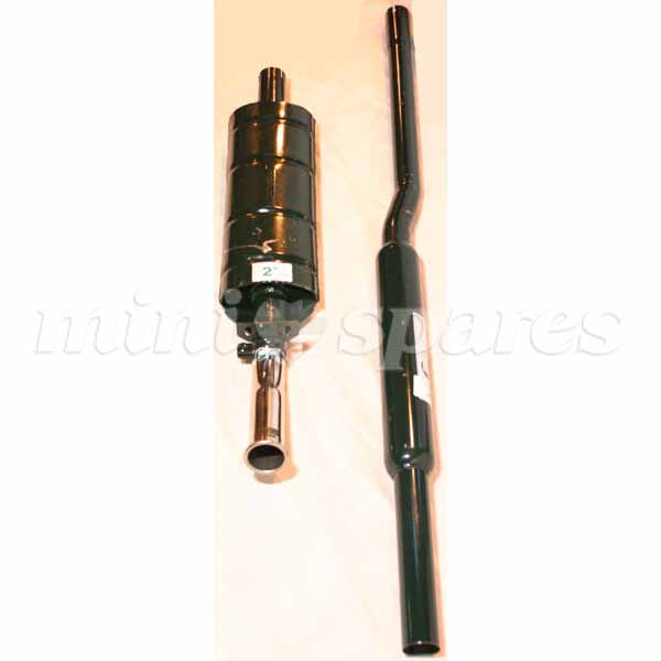 MINI MANIFLOW TWIN BOX EXHAUST SYSTEM 2.0"- CENTRE EXIT [C-ARA335 ...