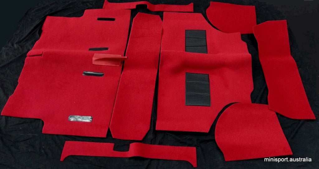 MINI SEDAN MOULDED CARPET SET IN RED [CK960M] – Minisport