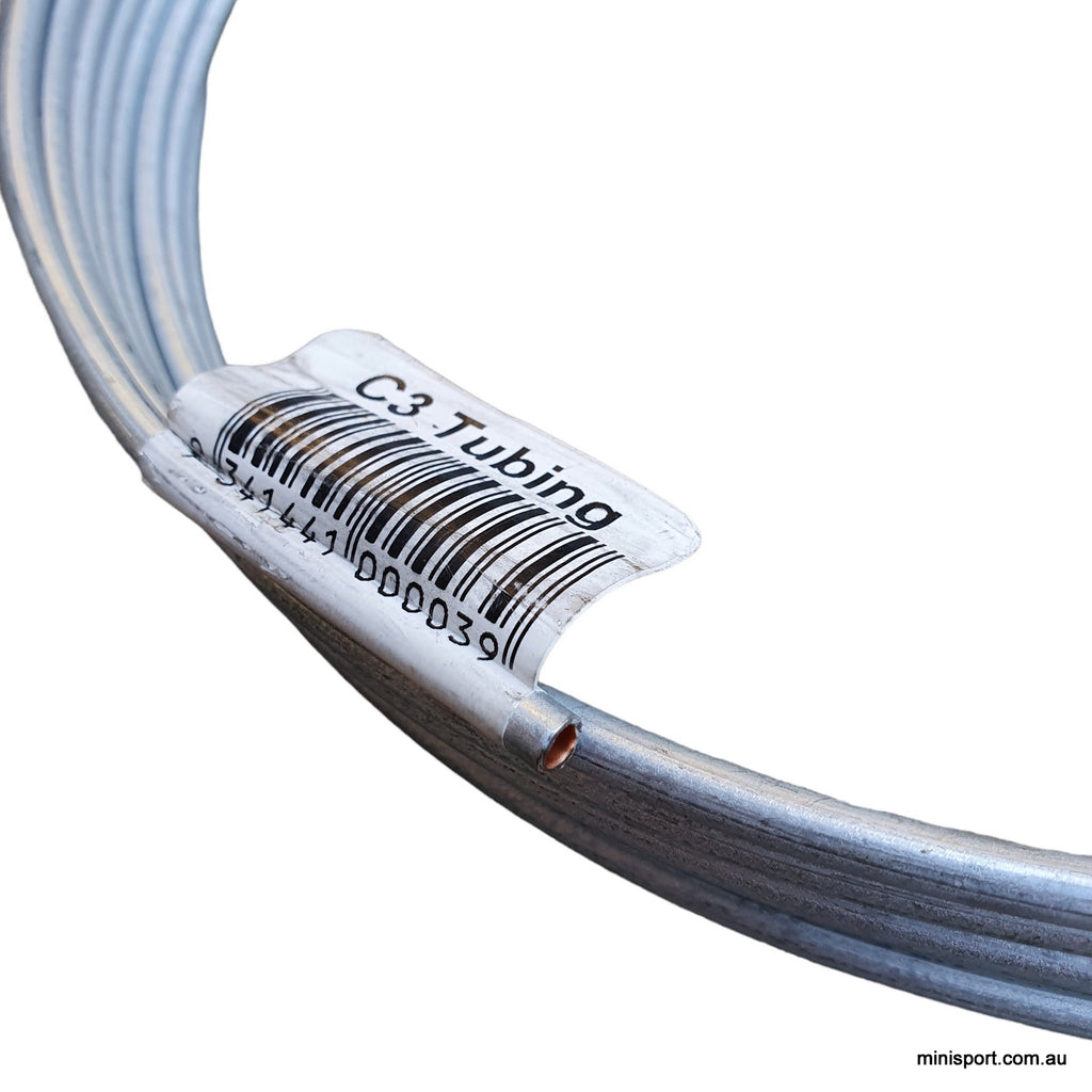 Mini brake/clutch metal line (master to slave/T piece) 33cm in length ...