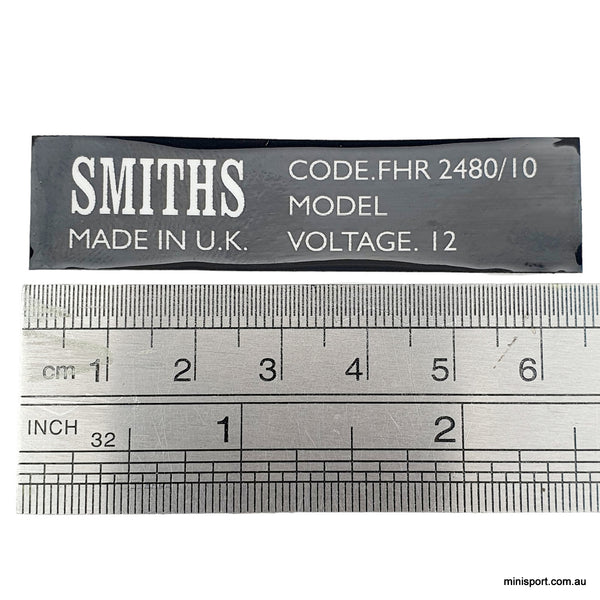 STICKER FOR METAL BODY HEATER 'SMITHS' COOPER & S – Minisport